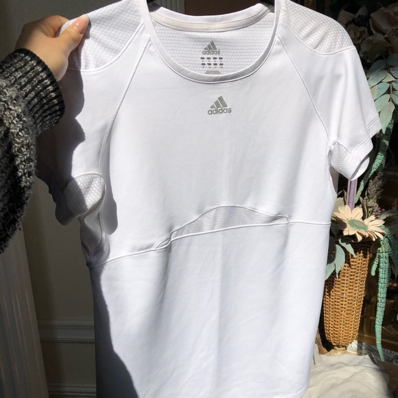 adidas | Tops | Adidas Mesh Panel Workout Tshirt | Poshmark